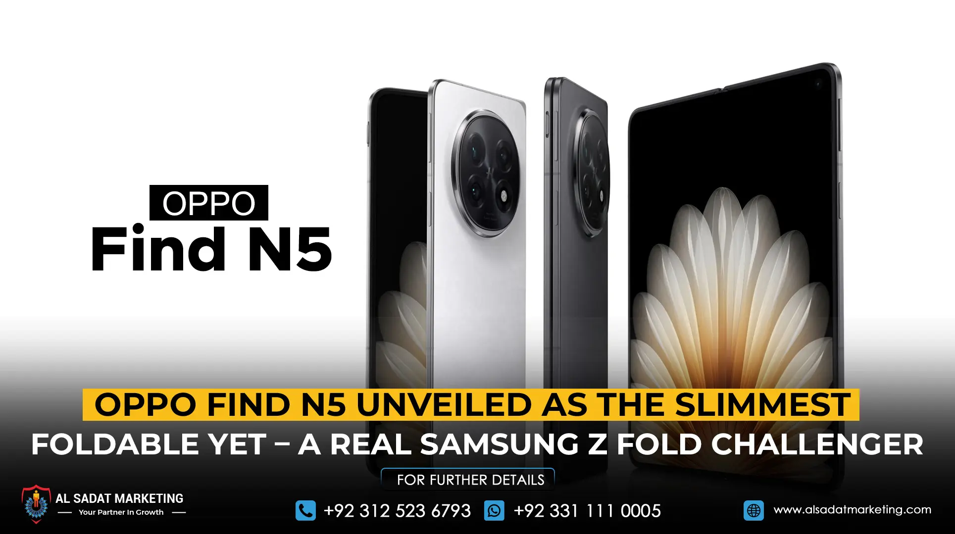 Oppo Find N5: The World's Thinnest Foldable Phone is Here