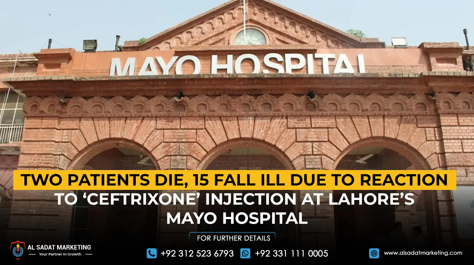 Two patients die, 15 fall ill due to reaction to ‘Ceftrixone’ injection ...
