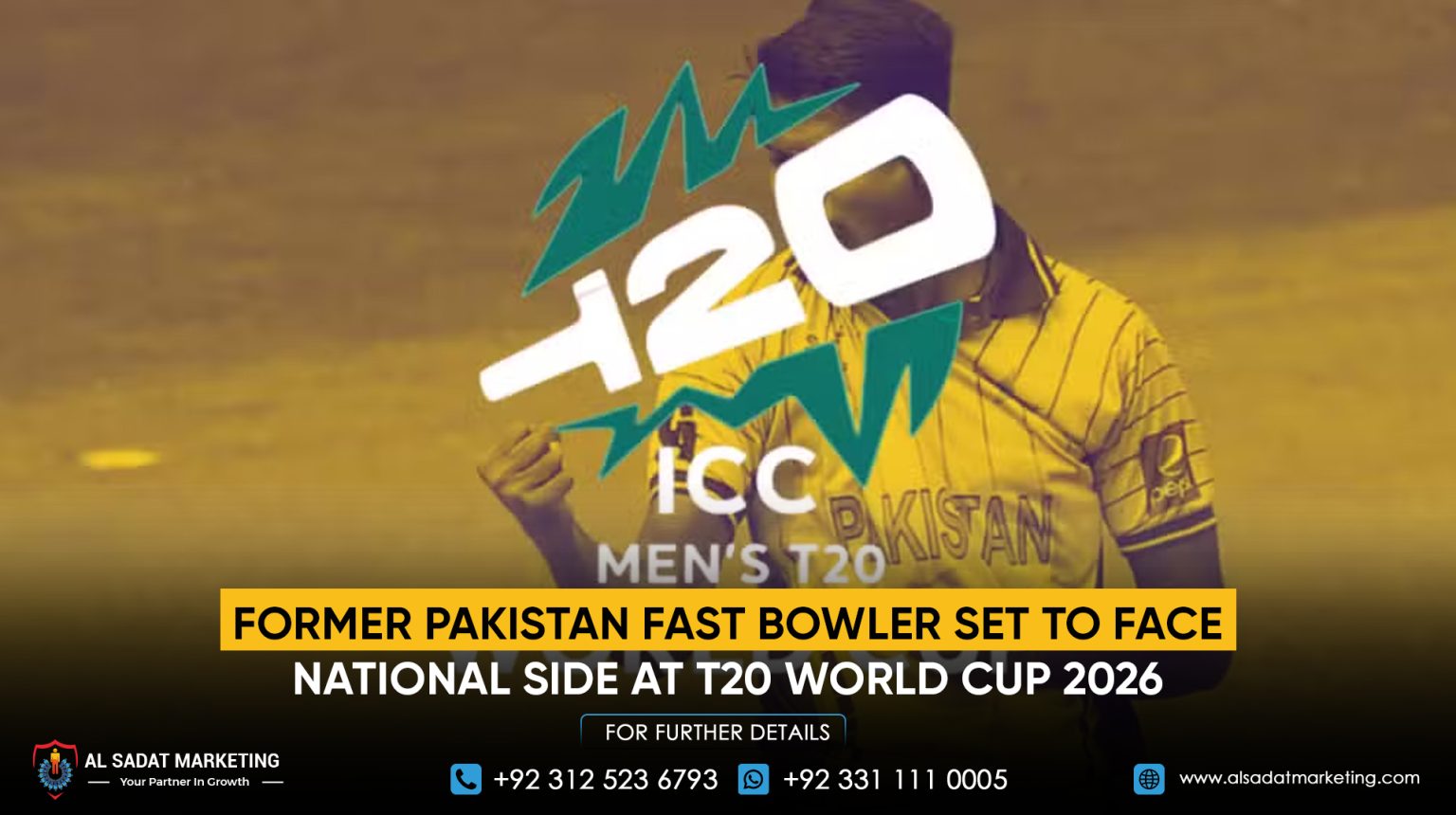 Former Pakistan Fast Bowler Set to Face National Side at T20 World Cup ...