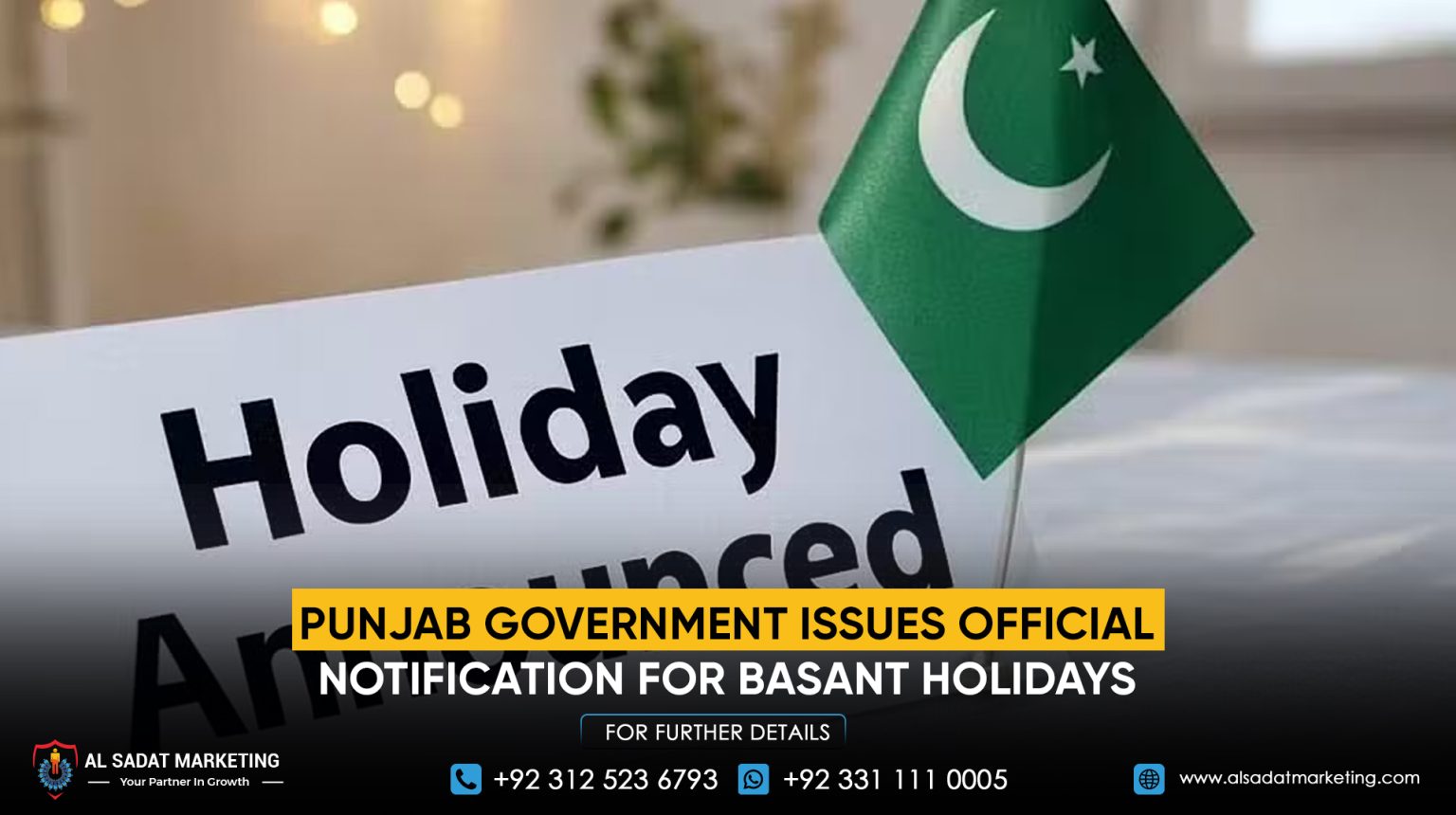 Punjab Government Issues Official Notification for Basant Holidays - Al ...